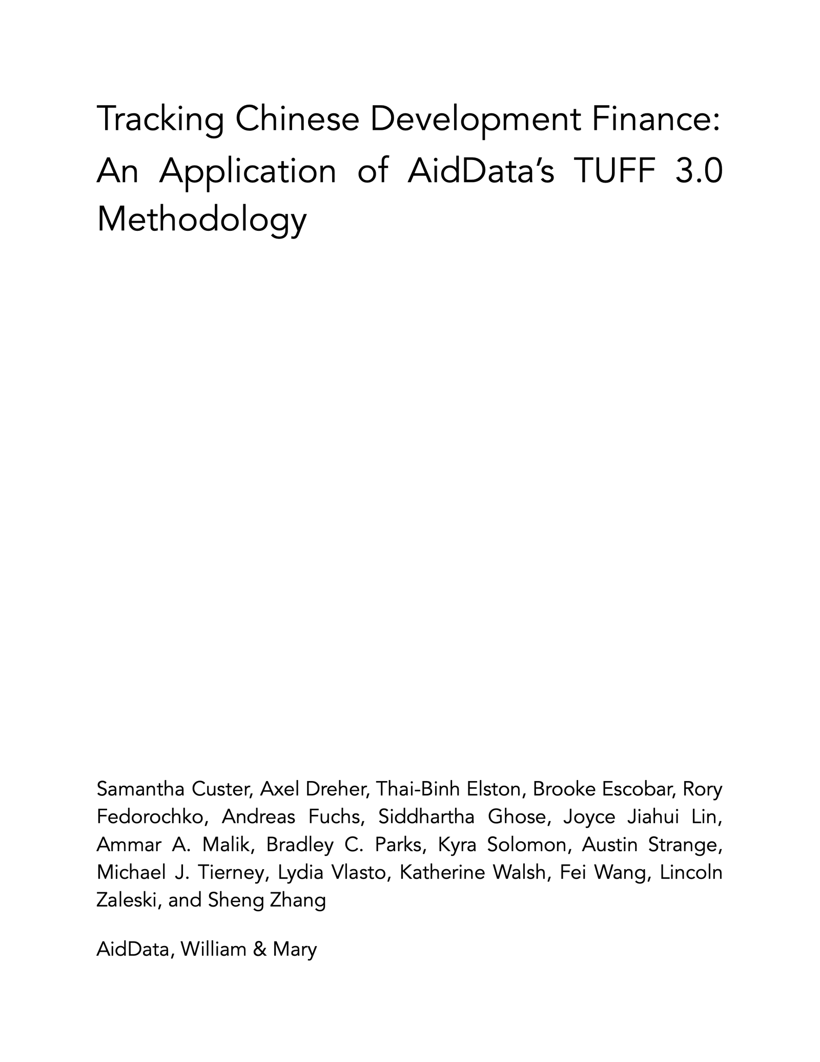 AidData | AidData's Global Chinese Development Finance Dataset, Version 3.0